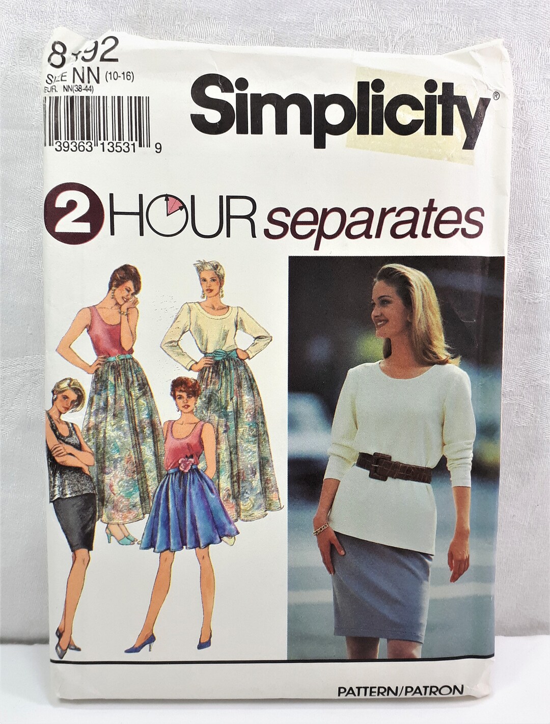 Simplicity 8192 Sewing Pattern Sizes 10 - 16 Full Skirt Two Lengths ...