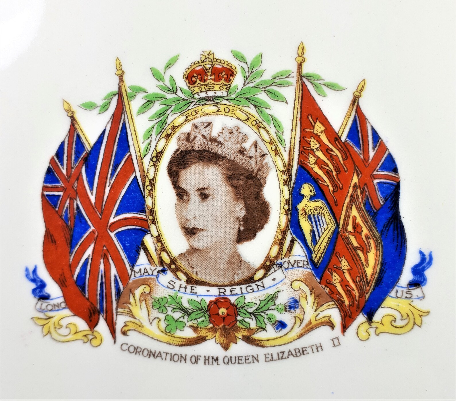 Queen Elizabeth II Coronation Plate Commemorative Plate Alfred - Etsy