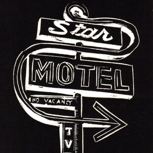 Star Motel - Lompoc Original Mdf-cut Print Unframed Vintage Neon Sign ...