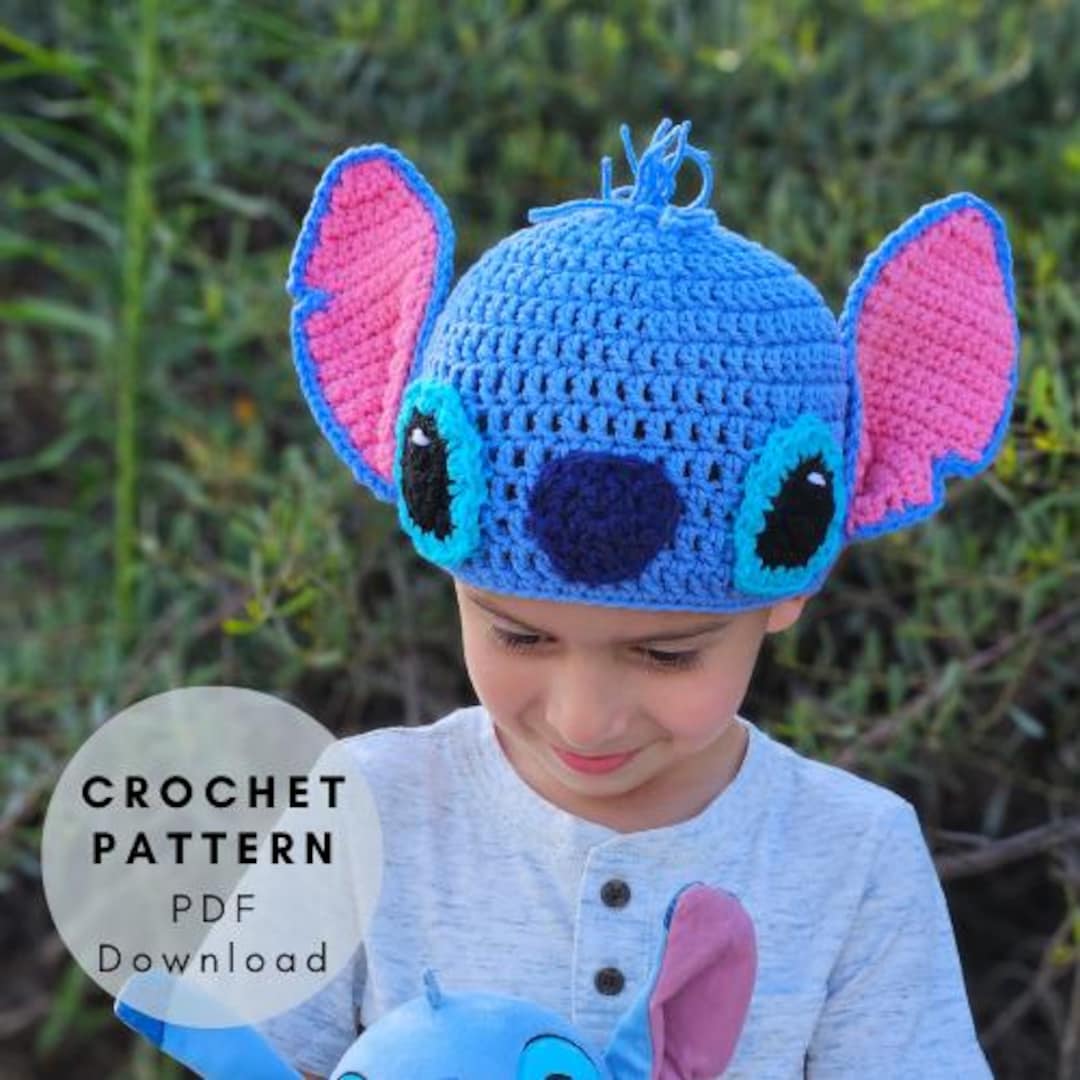 Stitch Beanie CROCHET PATTERN - Lilo and Stitch Character Hat - Etsy
