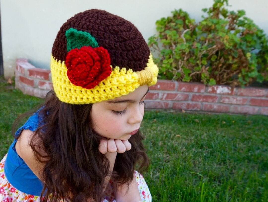 Princess Belle Beanie - Beauty and the Beast Disney Character Hat - Etsy