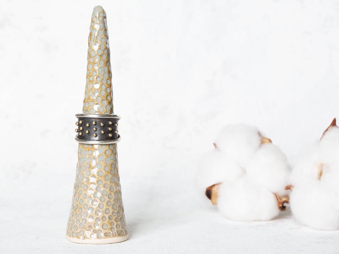 Sterling Silver and 18ct Solid Gold Bobble Ring Mixed Metal - Etsy