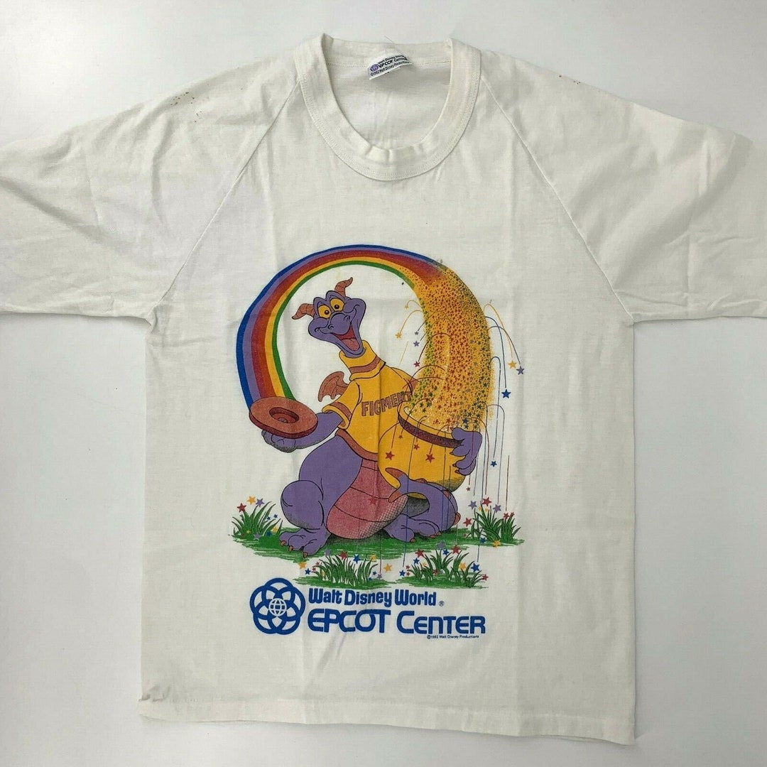 Epcot 80s Vintage Figment Shirt Disney World Size Small Single Stitch ...