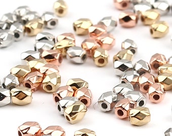 Rose Gold Spacer Beads | Etsy