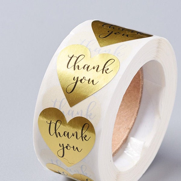 Gold Heart Label - Etsy