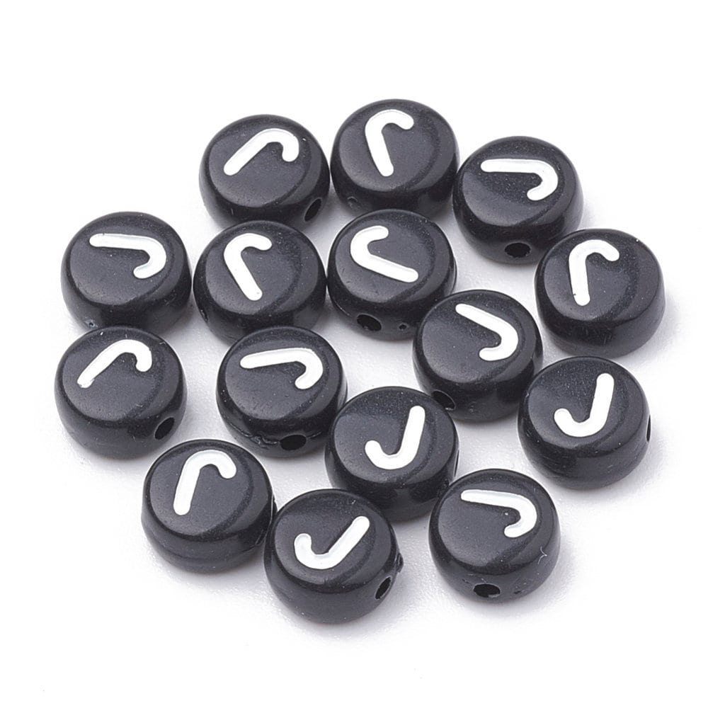 Letter J Beads, 7mm Round Alphabet Beads - Etsy
