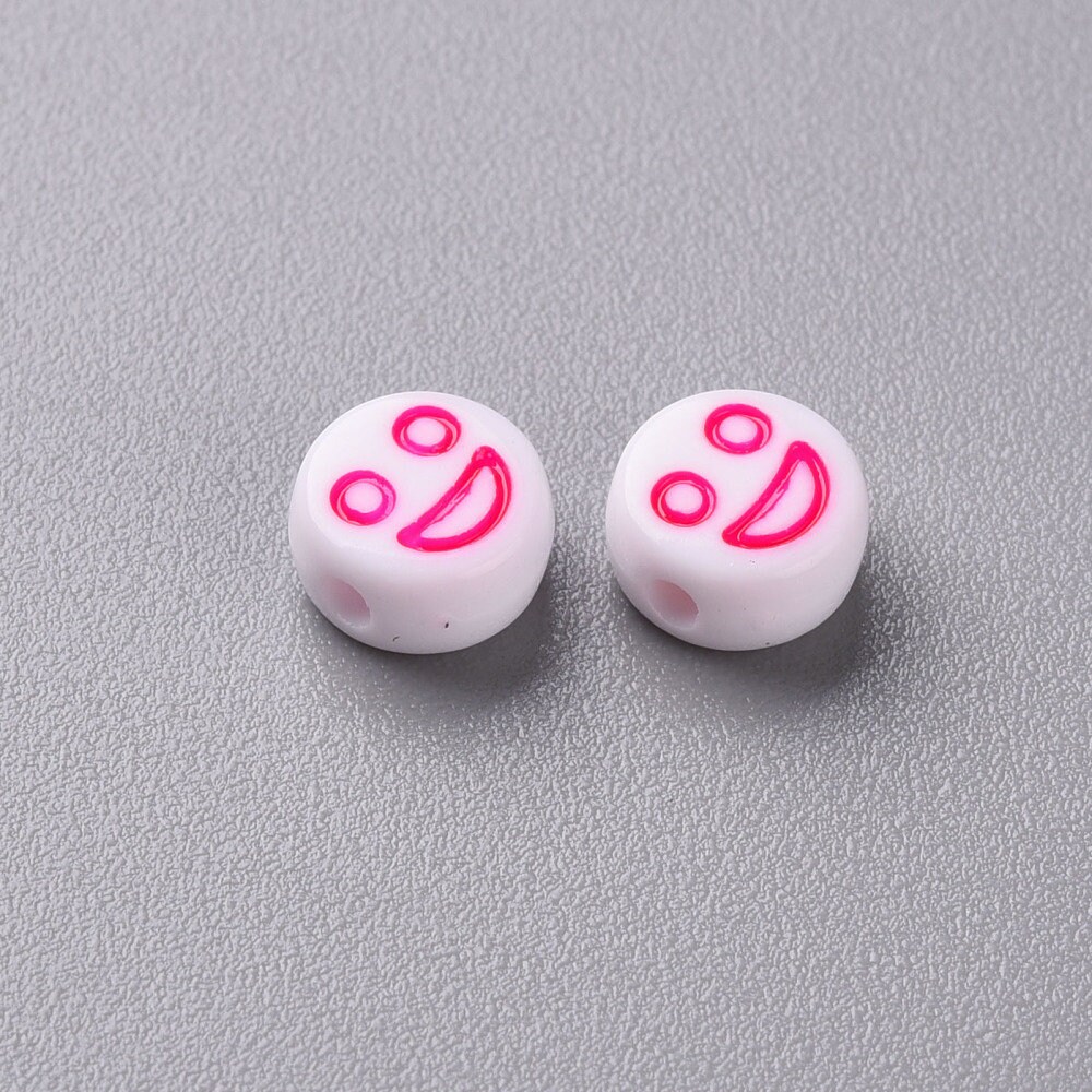 Acrylic Smiley Face Beads Frowny Face Beads Wow Beads Sad - Etsy