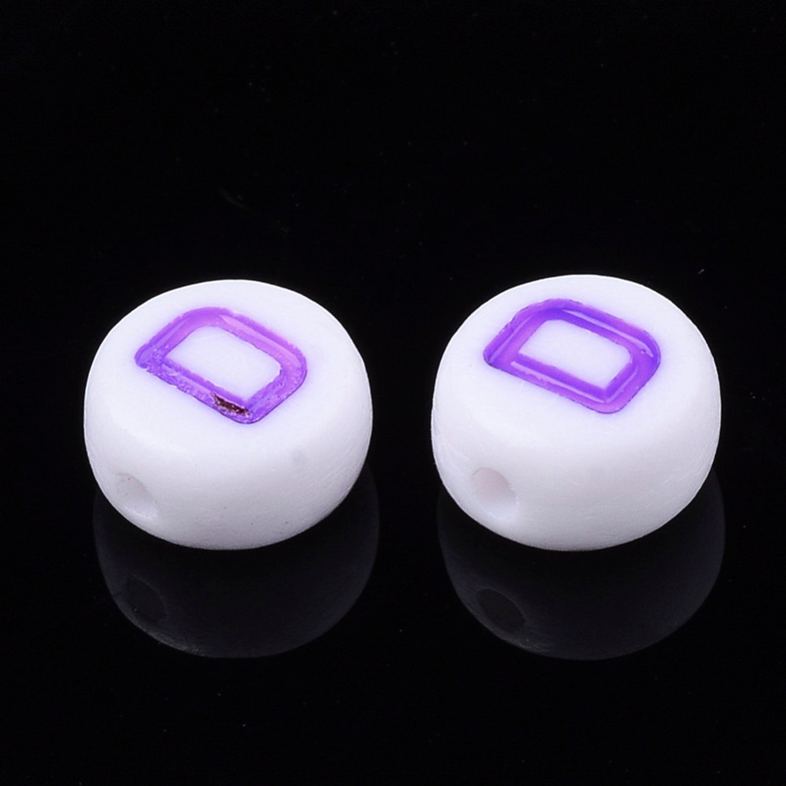 Letter D Acrylic Alphabet Beads Assorted Colors, Letter D Only - Etsy