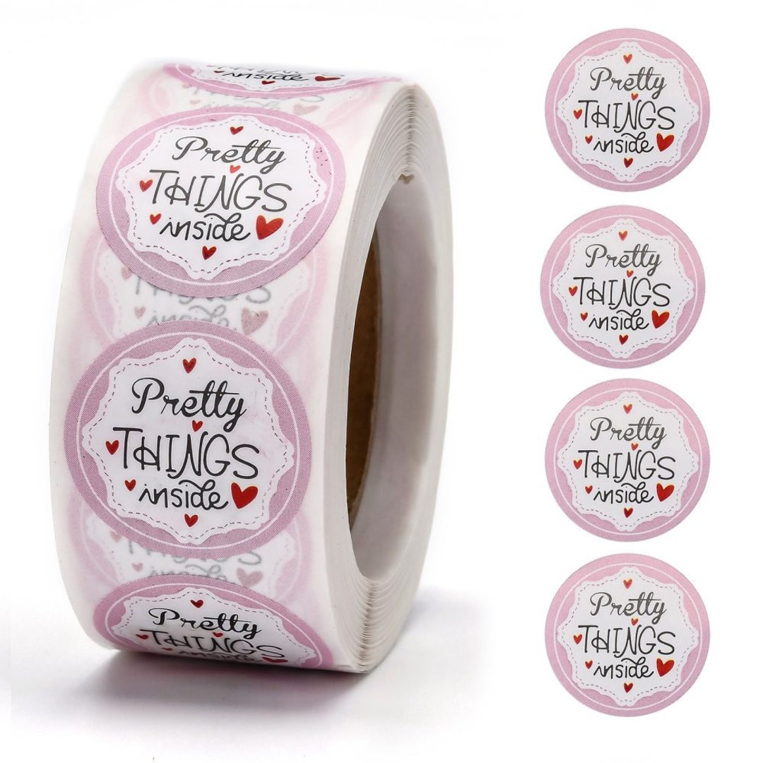 Thank You Stickers, Pretty Things Inside Stickers, Packing Stickers - Etsy