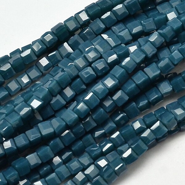 Dark Teal Glass Bead - Etsy
