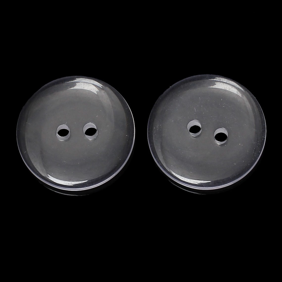 100 Transparent Resin Sewing Buttons 20mm, Scrapbooking Supplies - Etsy