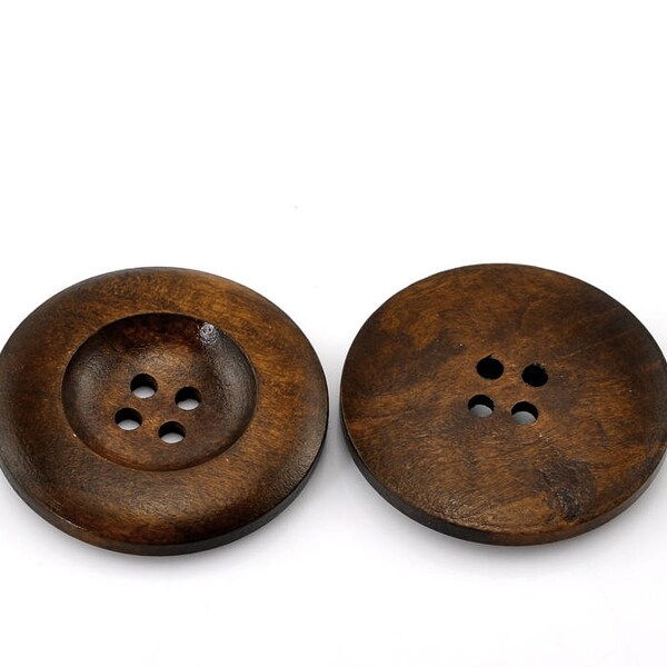 Wood Buttons - Etsy