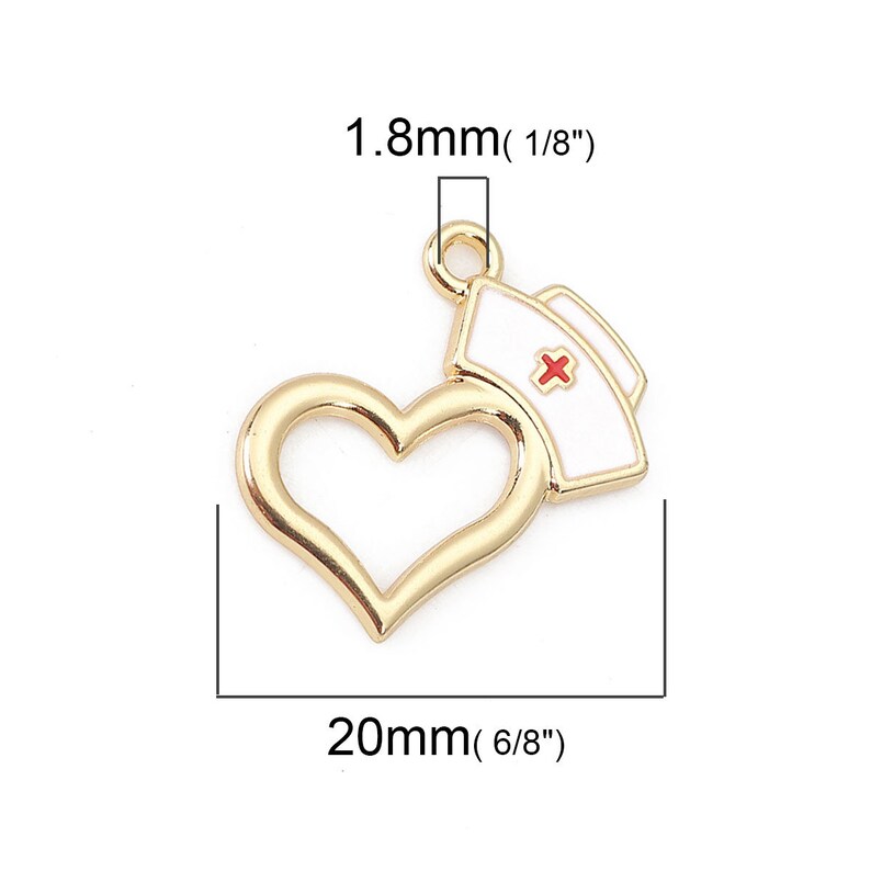 10 RN Nurse Charms Nurse Charms Registered Nurse Charms LPN - Etsy