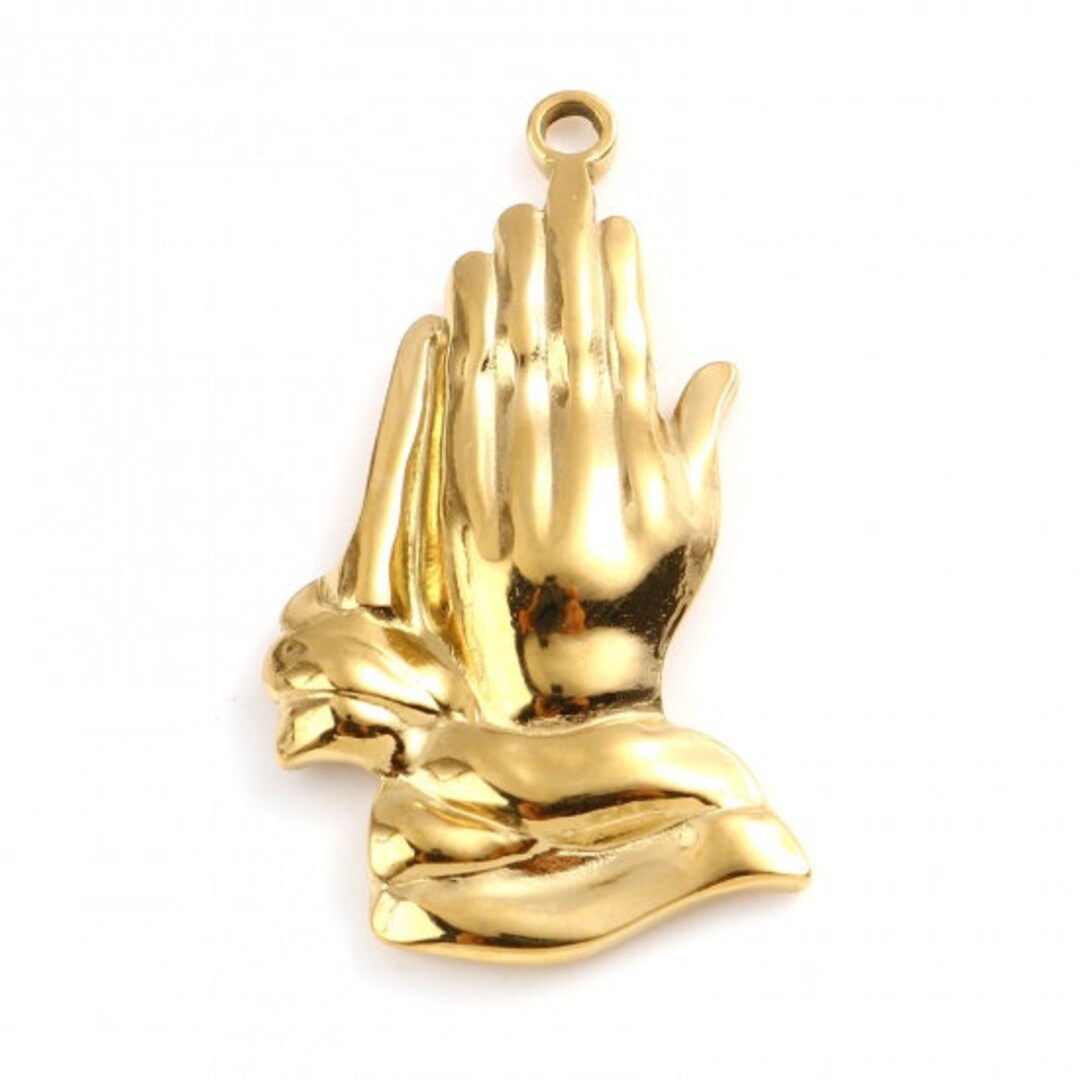 Praying Hands Charms, Prayer Charms Silver Tone or Gold, 37mm X 22mm - Etsy