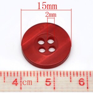 Resin Sewing Buttons 15mm, Headband Buttons, Sewing Buttons, Cardmaking ...
