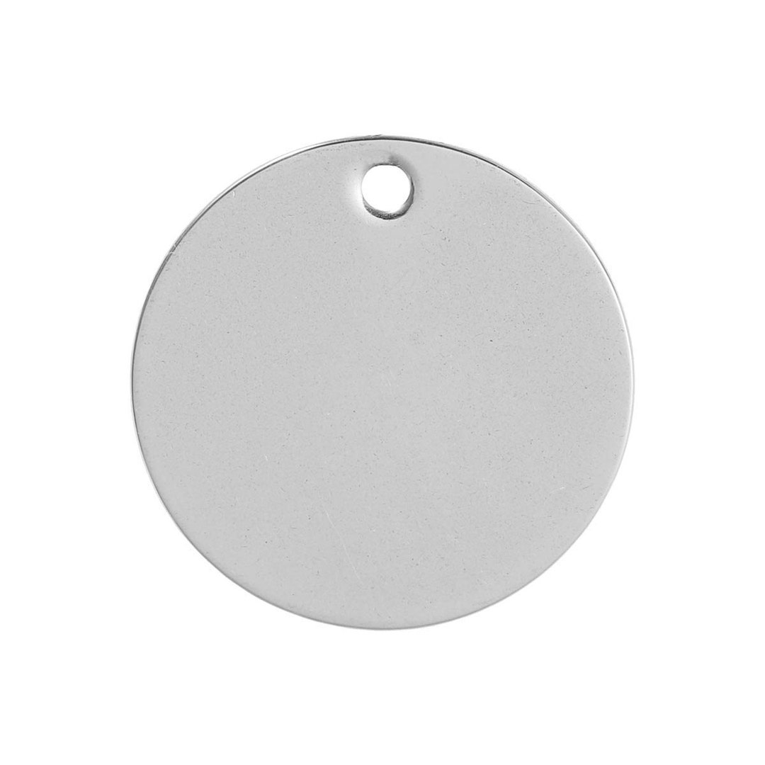 20mm Stainless Steel Blanks, Metal Charm Blanks, 10 Stamping Blanks - Etsy