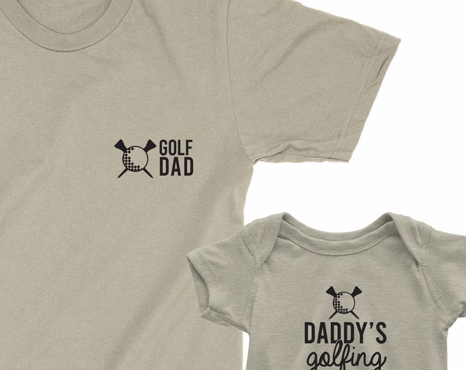 Golf Dad and Daddy's Golfing Buddy. Father's Day Gift for Father, Son ...