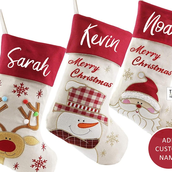 Snowman Stockings - Etsy