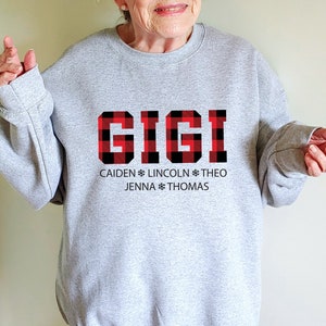 Grandma & Grandpa Christmas Pajamas. Custom Grandparents Matching ...