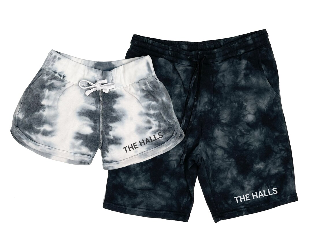 Custom Couple Matching Shorts With Last Name. Tie Dye Shirts With ...