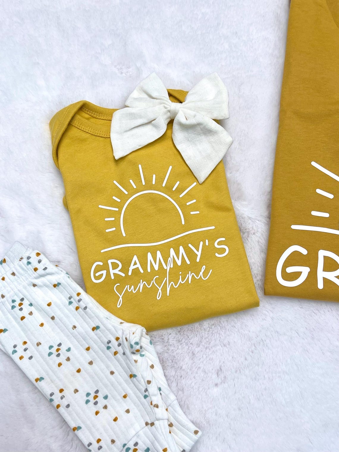 Granny & Granny's Sunshine. Matching Grandma, Grandchild Shirts. Custom ...