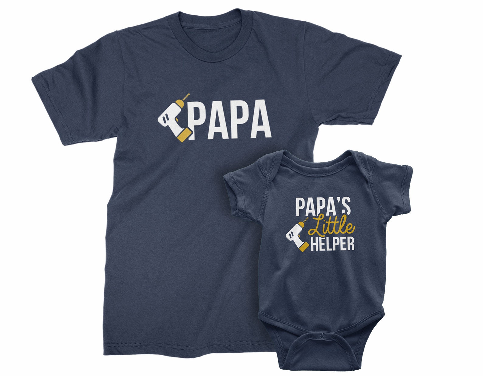 Papa and Papa's Little Helper. Father's Day Gift for | Etsy