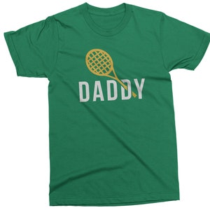 Daddy Tennis T-shirt. Sports Collection Graphic Tee. Funny Personalized ...