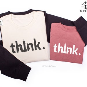 Think - Chess Matching Shirts for Dad and Kids. Chess Player Gift ...