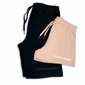 Custom Couple Matching Shorts With Last Name. Embossed PUFF Print ...