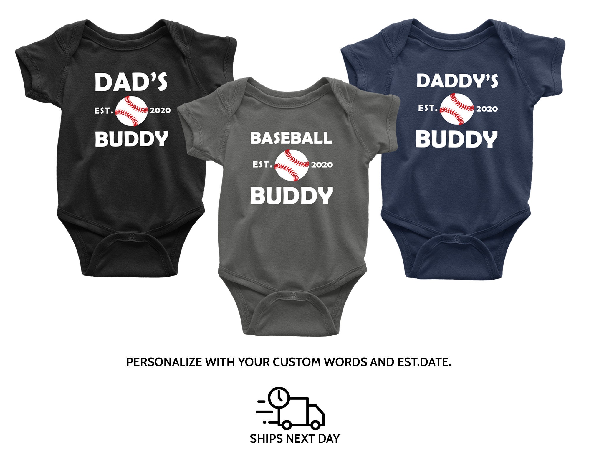 Baseball Dad and Dad's Baseball Buddy Matching Family | Etsy