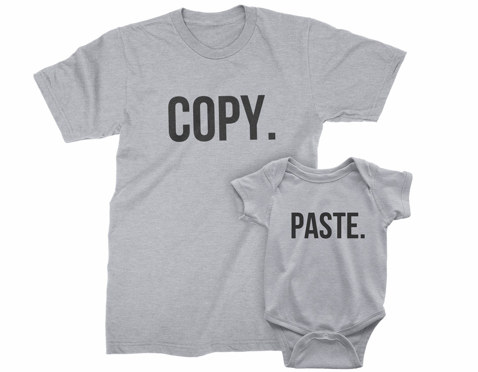 Copy & Paste - Daddy and Me Matching T-shirts, Father's Day Gift - Etsy