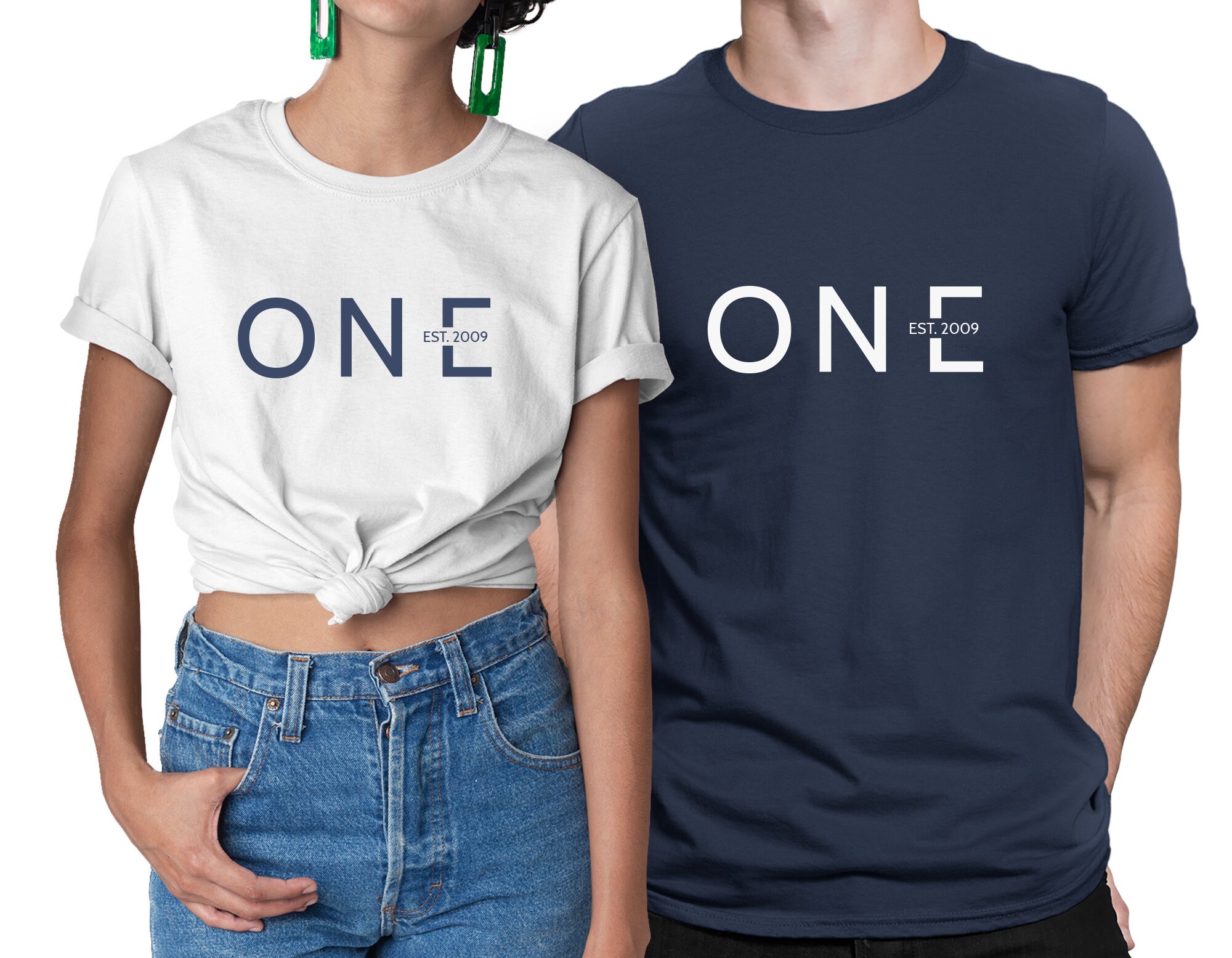Couple Matching Anniversary Shirts | Personalized Wedding Gift - Etsy