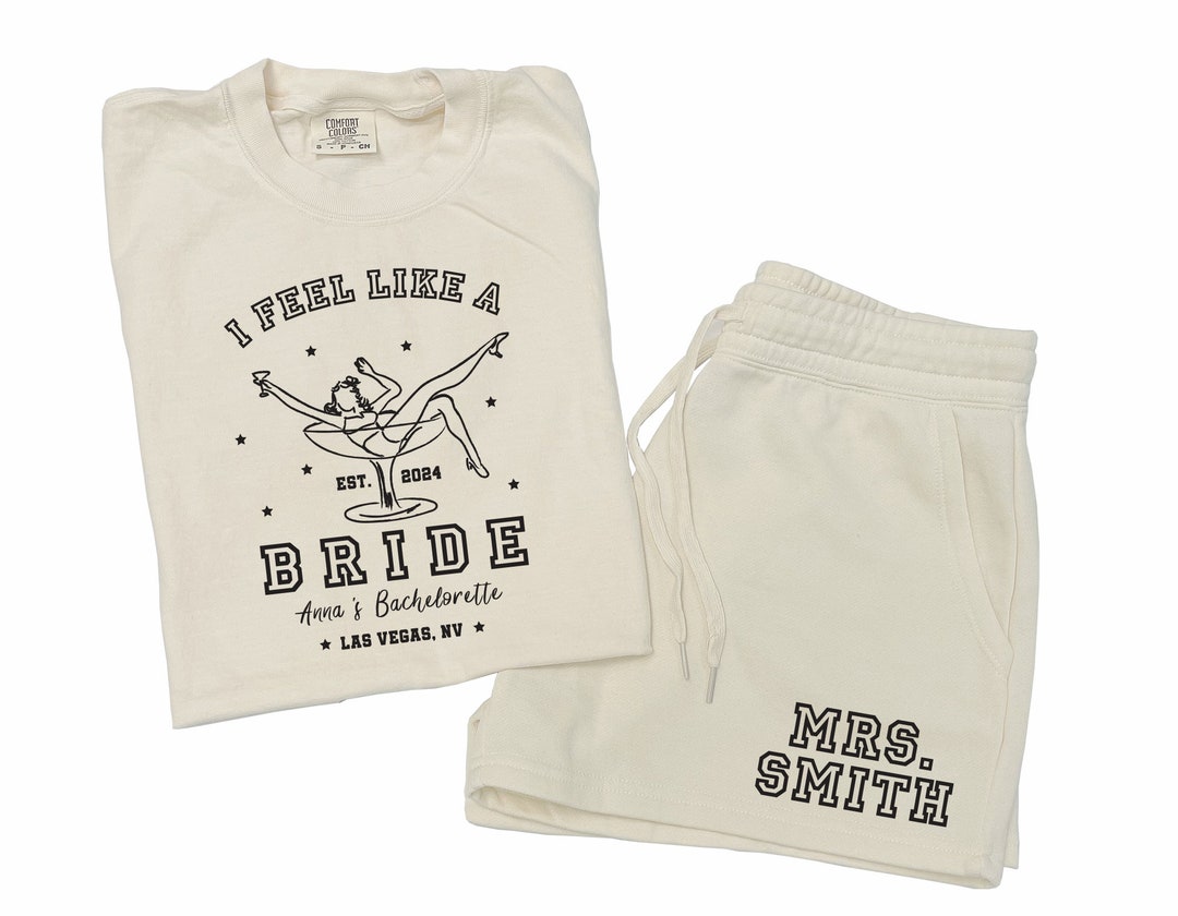 Custom Bachelorette Outfit. SUMMER SET Shirt + Shorts. Personalized ...