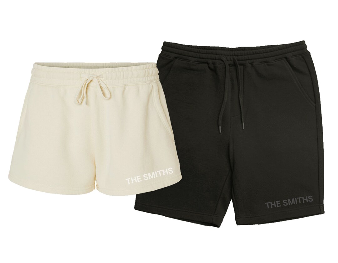 Custom Couple Matching Shorts With Last Name. Embossed PUFF Print ...