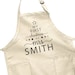 My First Christmas as Mrs Smith Apron With Custom Last Name - Etsy