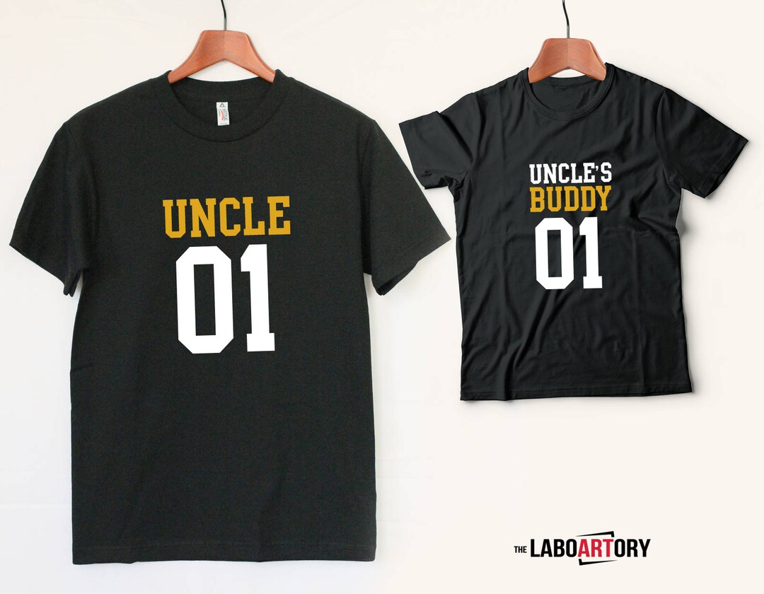 Uncle 01 and Uncle's Buddy 01 - Matching Uncle and Nephew T-shirts ...