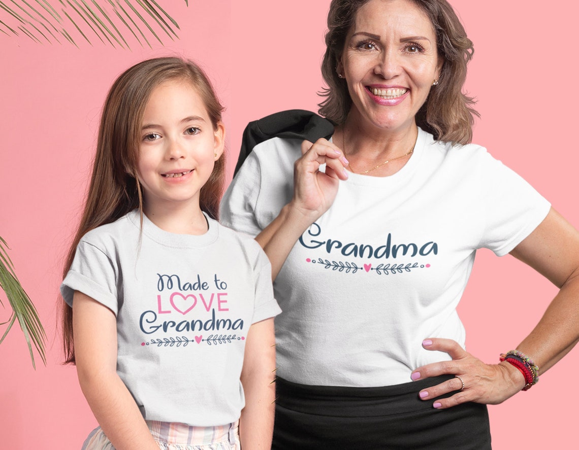 Grandma Granddaughter Matching T-shirts, Mother's Day Gift - Etsy