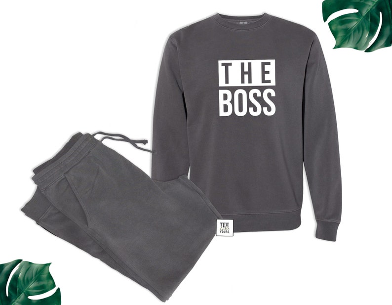 The Boss & the Real Boss Couple Matching Set Sweatshirt and | Etsy