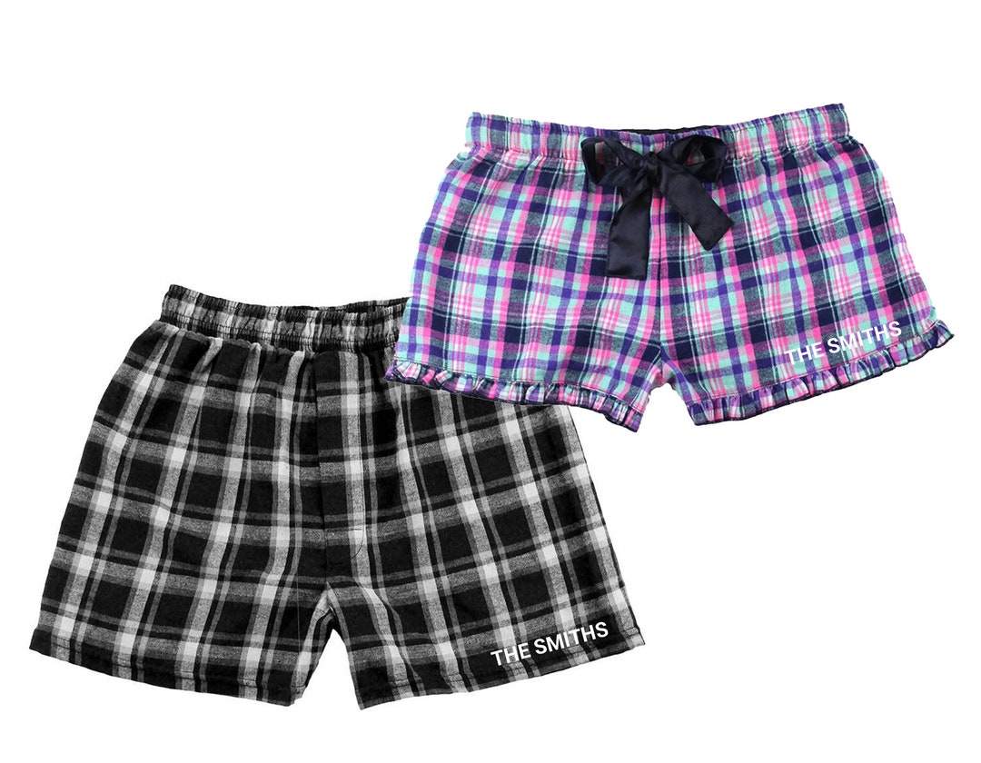 Couple Matching Pajamas Shorts With Custom Name Matching Pajamas Couple Husband And Wife T