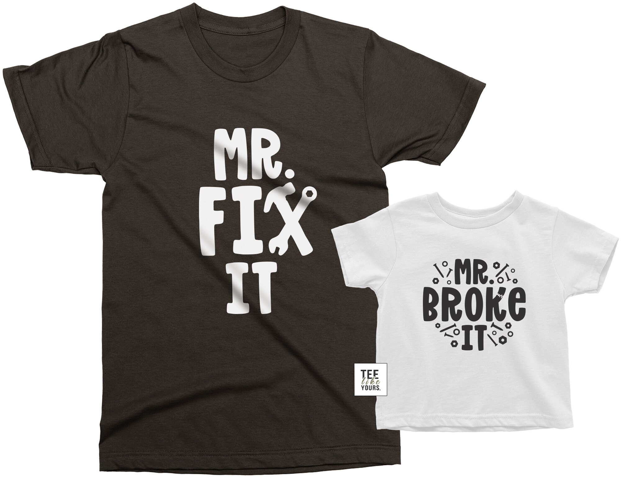 Mr. Fix It & Mr. Ms. Broke It. Father's Day Gift for Daddy - Etsy