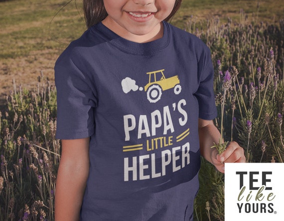 PAPA and Papa's Little Helper Matching Grandpa and | Etsy