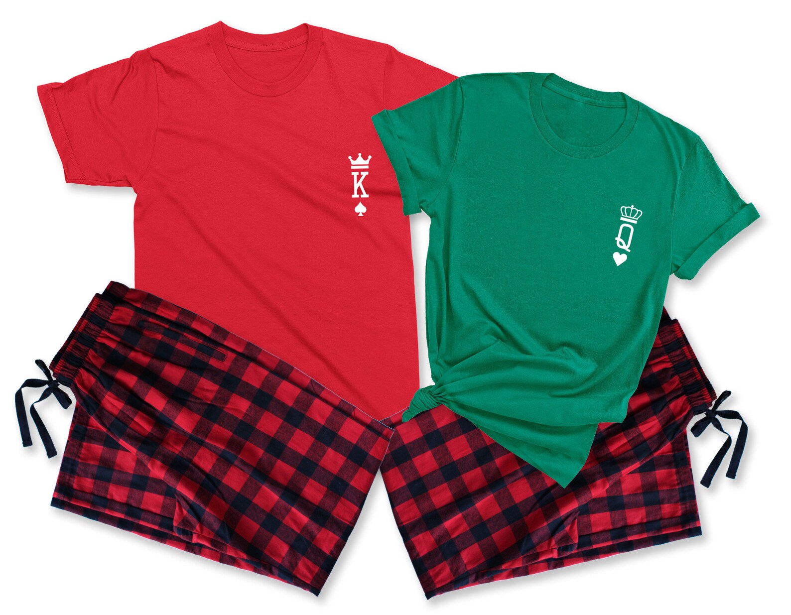 King & Queen Couple Matching Pajamas. Gift for Him. Boyfriend Gift ...
