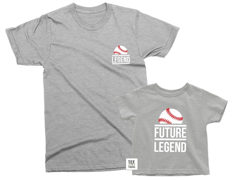 Legend & Future Legend. Matching Baseball T-shirt Set. - Etsy