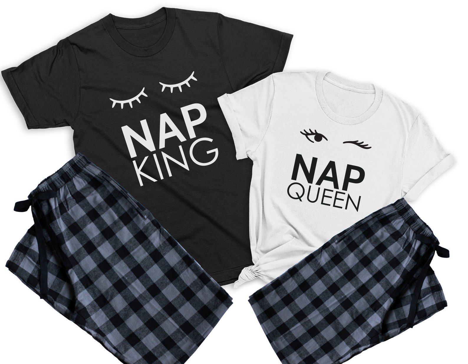 Nap King & Queen Matching Pajamas | Couple Valentine's Gift - Etsy