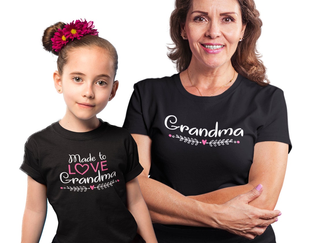 Grandma Granddaughter Matching T-shirts, Mother's Day Gift - Etsy