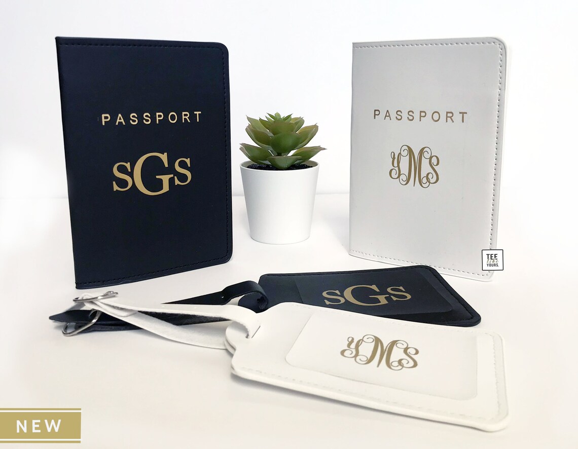 Passport Cover Personalized Monogram Passport Holder - Etsy