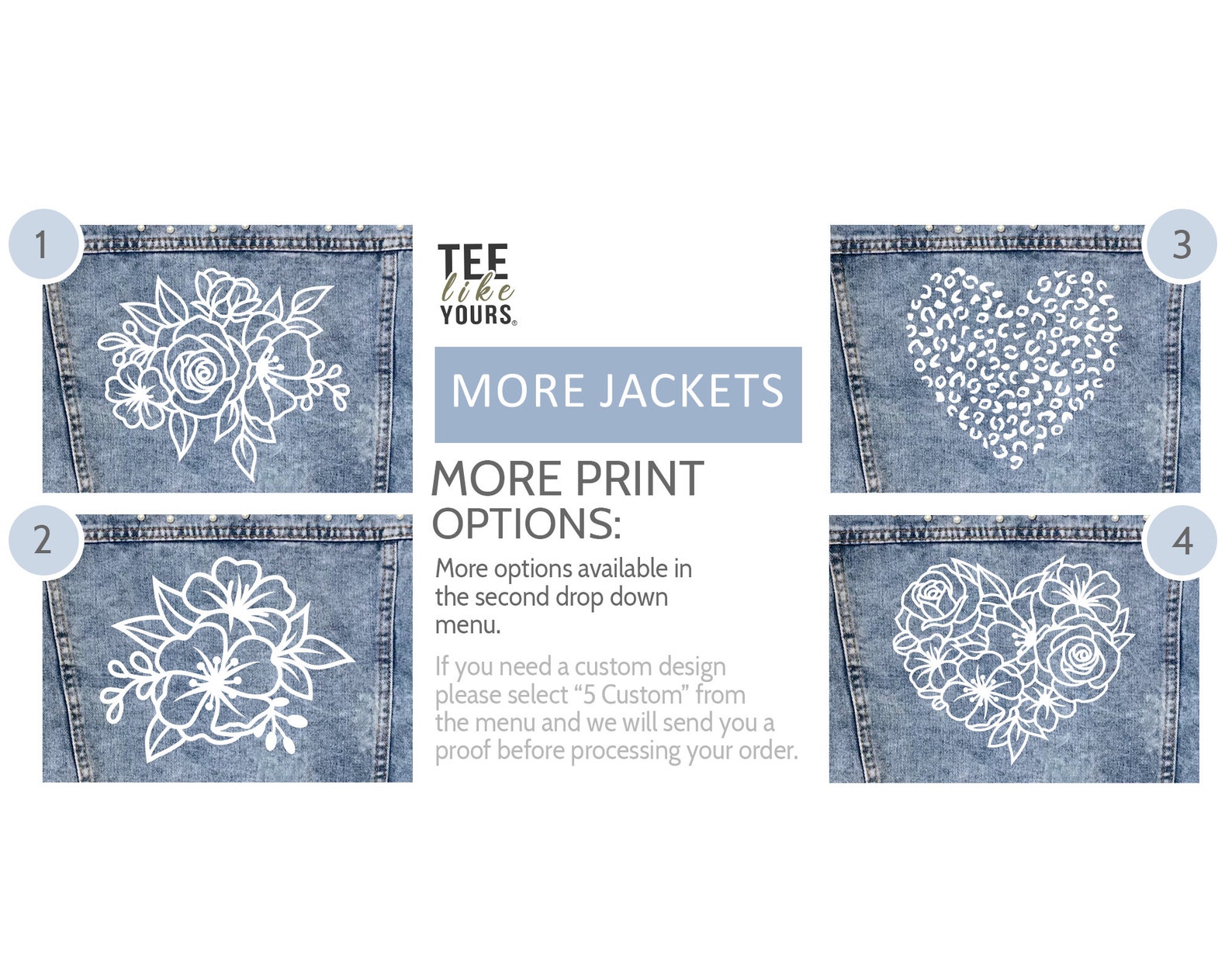 Flower Denim Jacket Embroidered Pearls Vintage Cropped Denim | Etsy