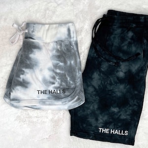 Custom Couple Matching Shorts With Last Name. Tie Dye Shirts With ...