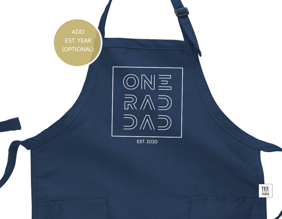 ONE RAD DAD Apron | Dad's Birthday | Personalized Apron for Father ...