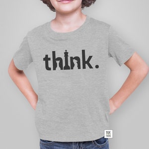Think - Chess Matching Shirts for Dad and Kids. Chess Player Gift ...